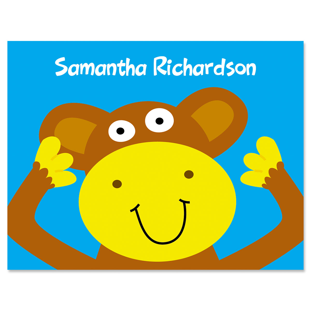 Monkey Kids Personalized Note Cards | Current Catalog
