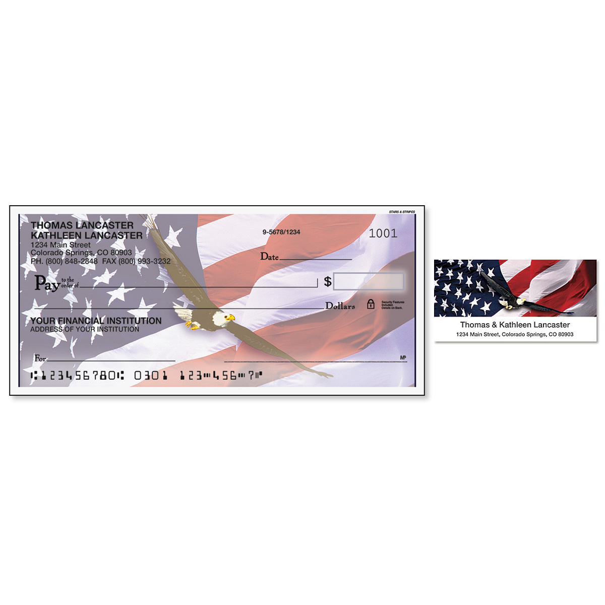 Freedom Single Checks with Matching Address Labels | Current Catalog
