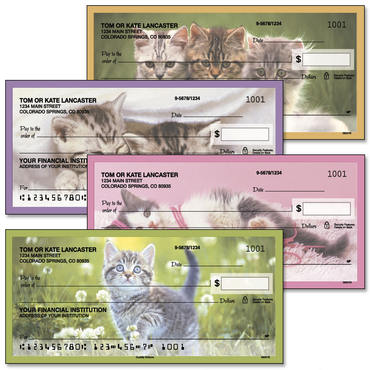 Cuddly Kittens Checks | Current Catalog