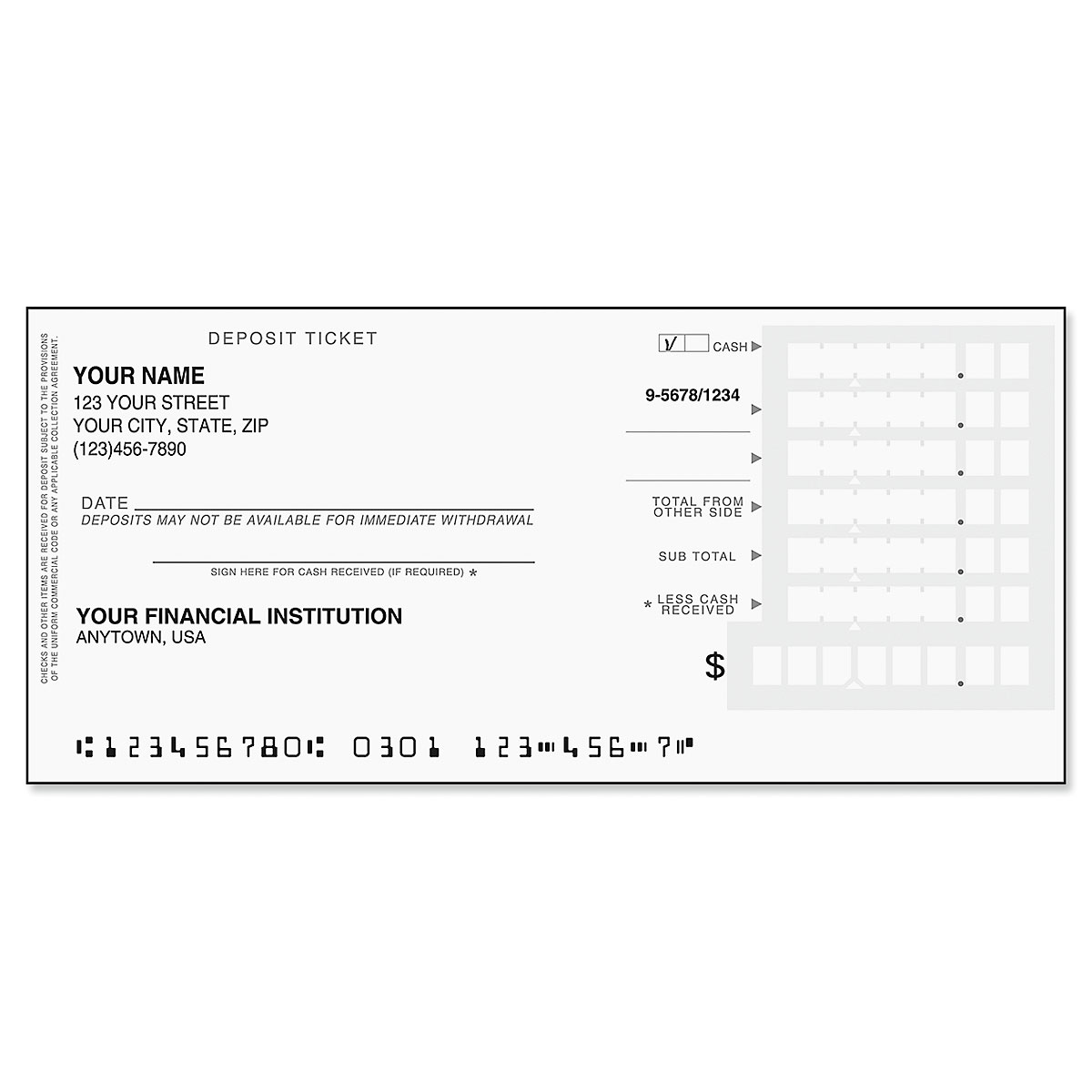 Deposit Slips | Current Catalog