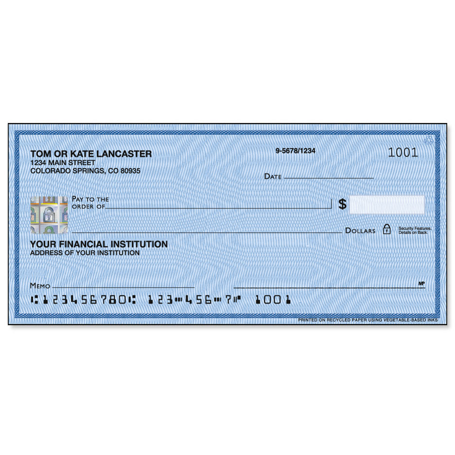 Securiguard Security Blue Hologram Premium Single Checks | Current Catalog