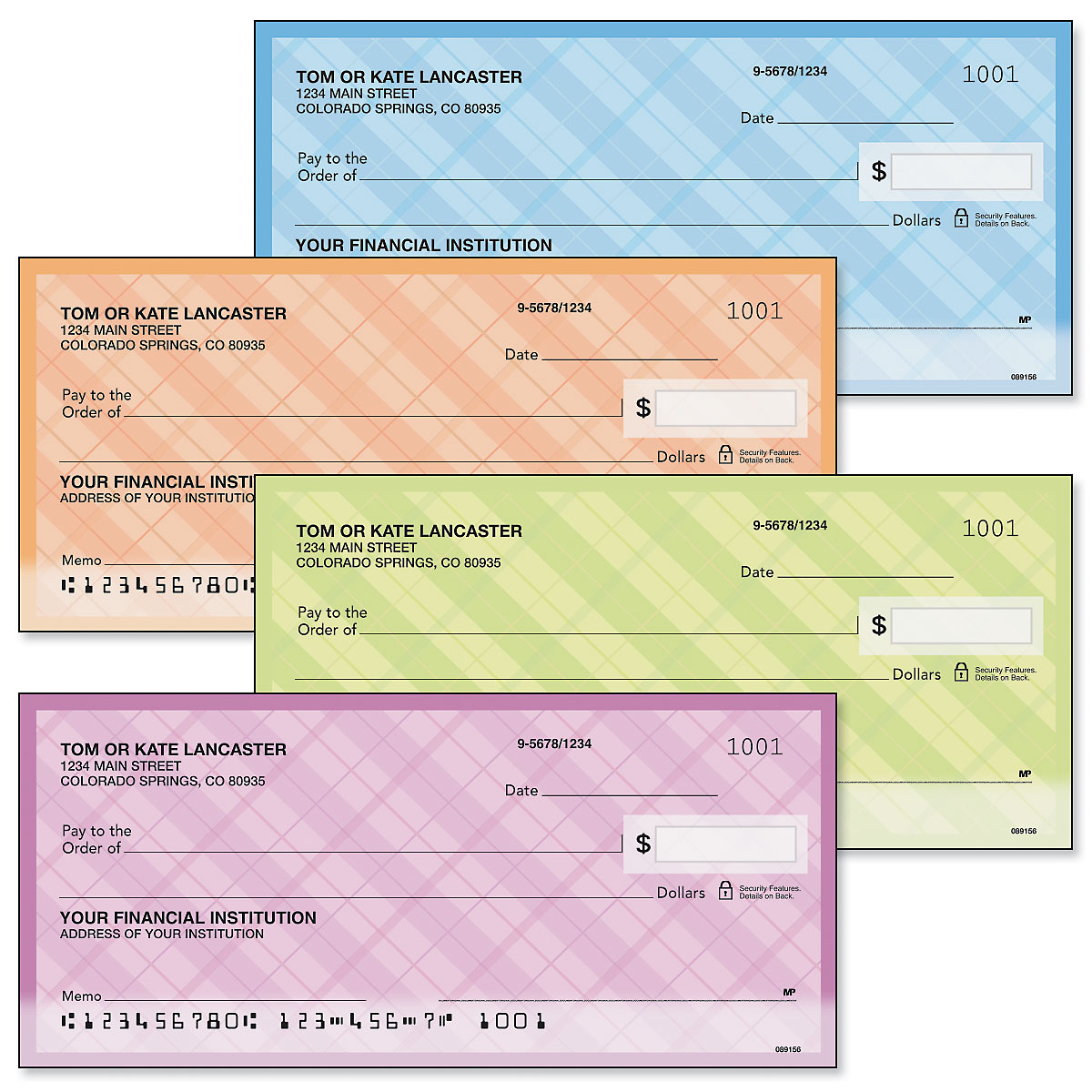 Perfectly Plaid Duplicate Checks | Current Catalog