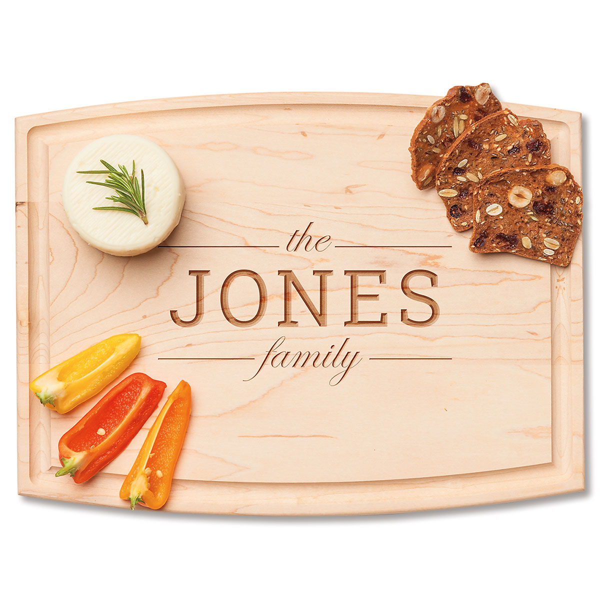 Charcuterie Artisan Arched Maple Board | Current Catalog