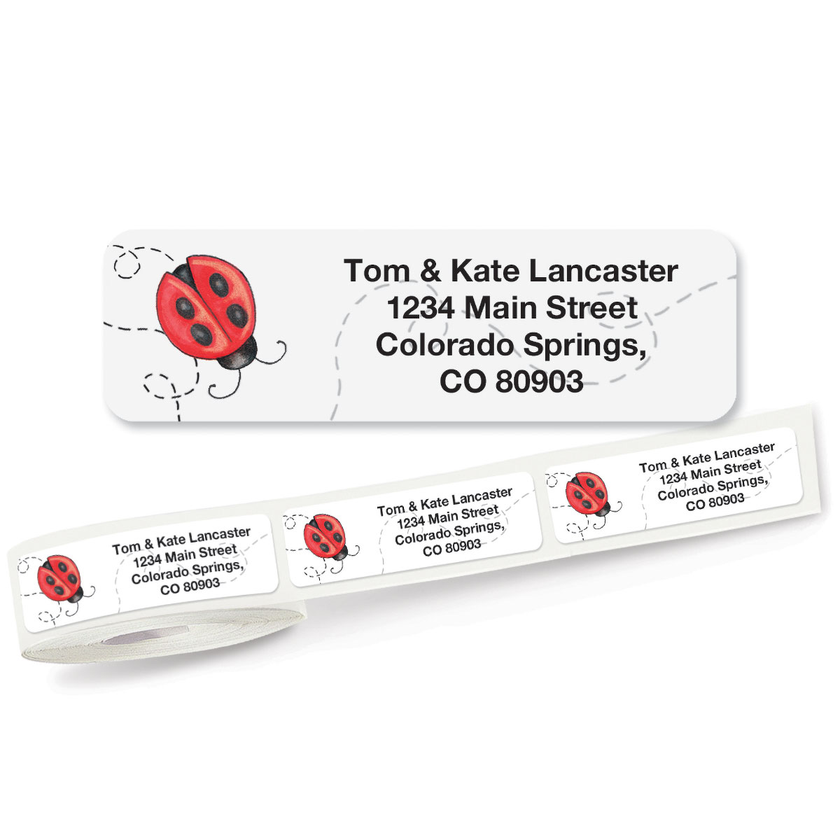 Ladybug Rolled Address Labels (5 Designs) | Current Catalog