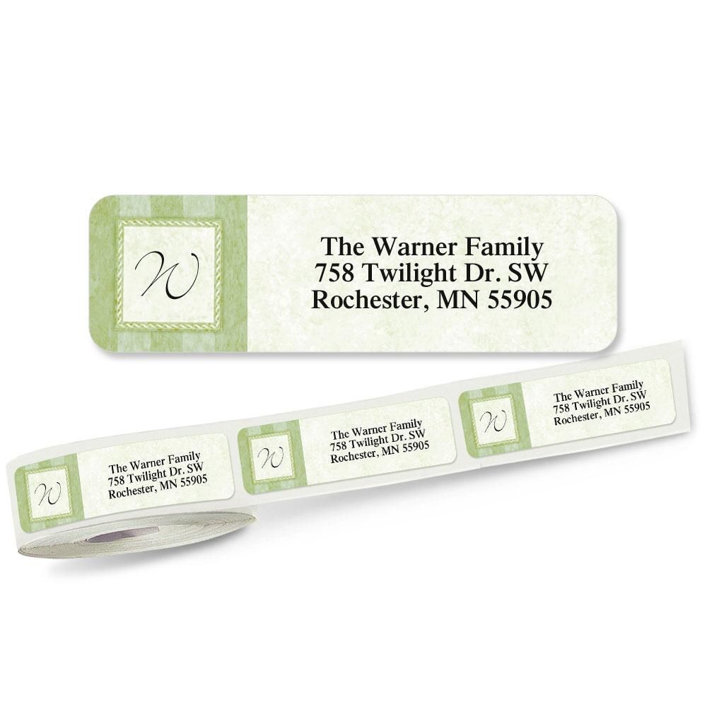 Tailored Elegance Rolled Address Labels (5 Designs) | Current Catalog
