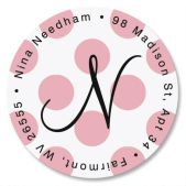 Round Address Labels, Designed Round Labels | Current Catalog
