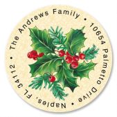 Round Address Labels, Designed Round Labels | Current Catalog