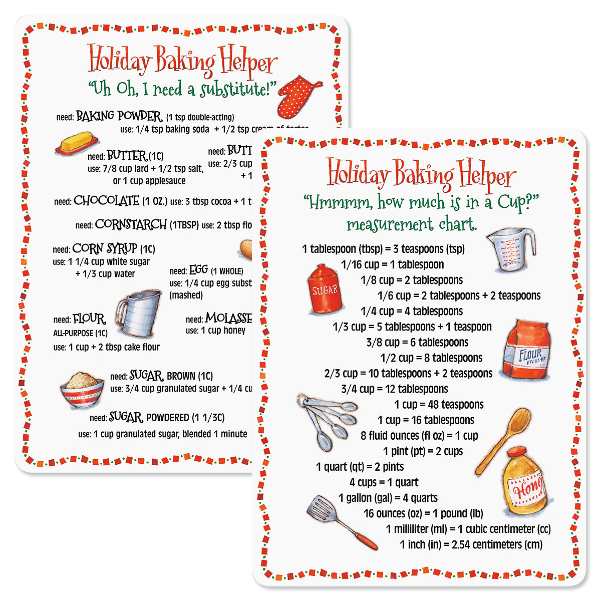 Holiday Baking Helper Magnets | Current Catalog