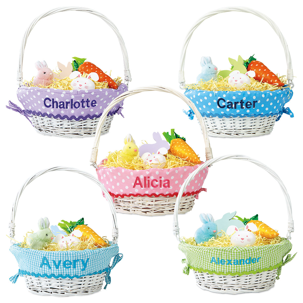 Kids Easter Baskets with Personalized Liners | Current Catalog