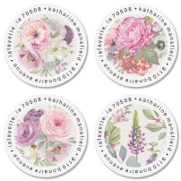 Round Address Labels, Designed Round Labels | Current Catalog