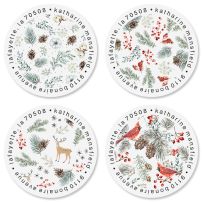 Round Address Labels, Designed Round Labels | Current Catalog