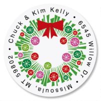 Round Address Labels, Designed Round Labels | Current Catalog