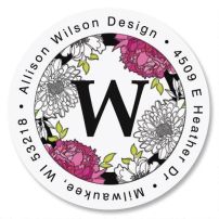 Round Address Labels, Designed Round Labels | Current Catalog