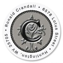 Round Address Labels, Designed Round Labels | Current Catalog