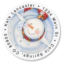 Round Address Labels, Designed Round Labels | Current Catalog