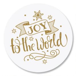 Joy to the World Envelope Sticker Seals | Current Catalog