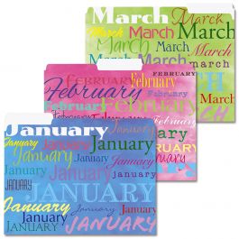 Designed Monthly File Folders | Current Catalog