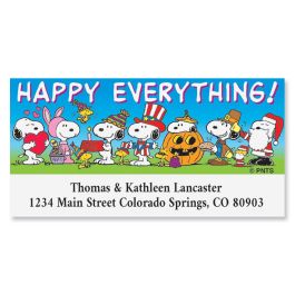 PEANUTS® Happy Snoopy™ Deluxe Address Labels | Current Catalog