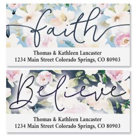 Floral Faith Deluxe Address Labels | Current Catalog