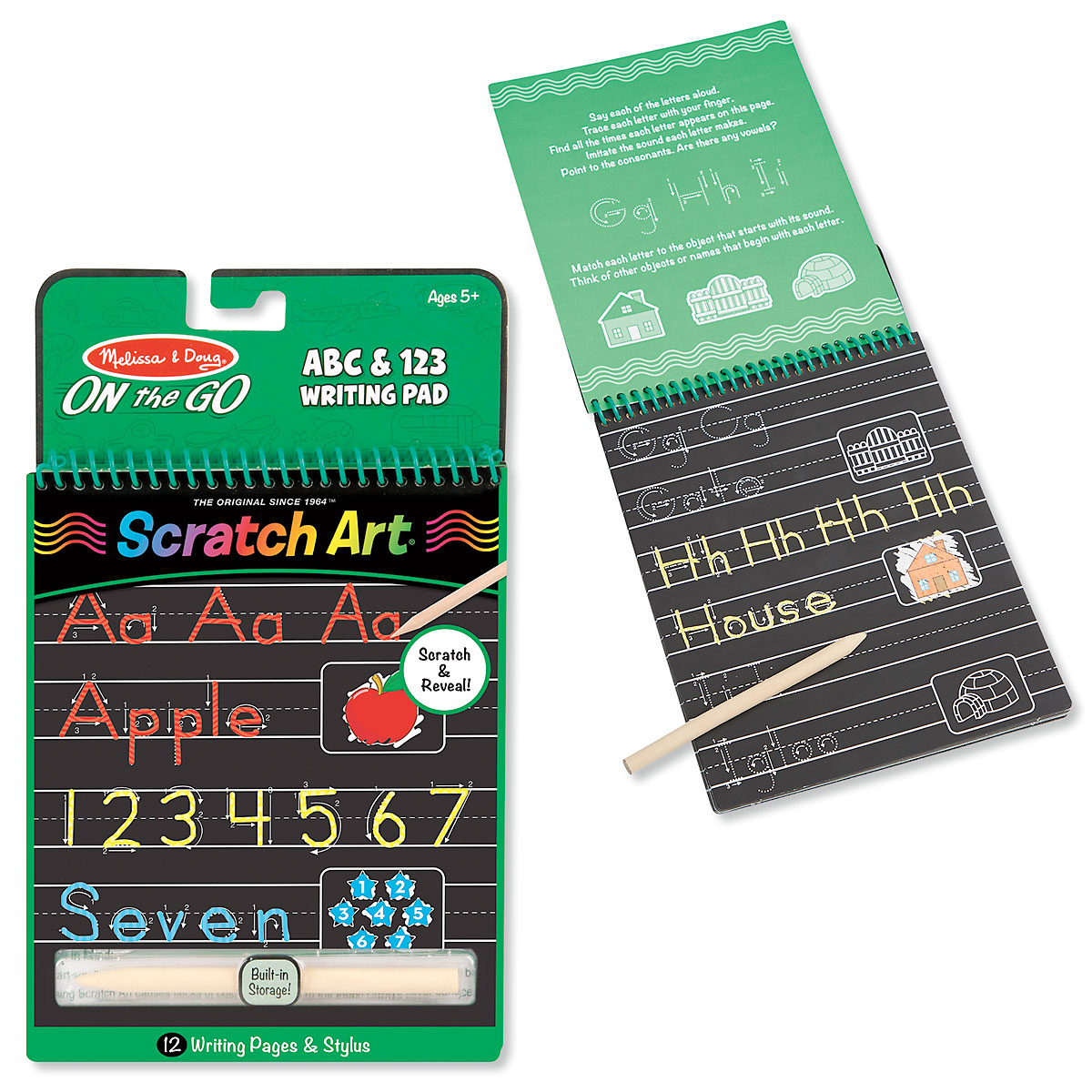 On the Go ABC & 123 Scratch Art by Melissa & Doug® | Current Catalog