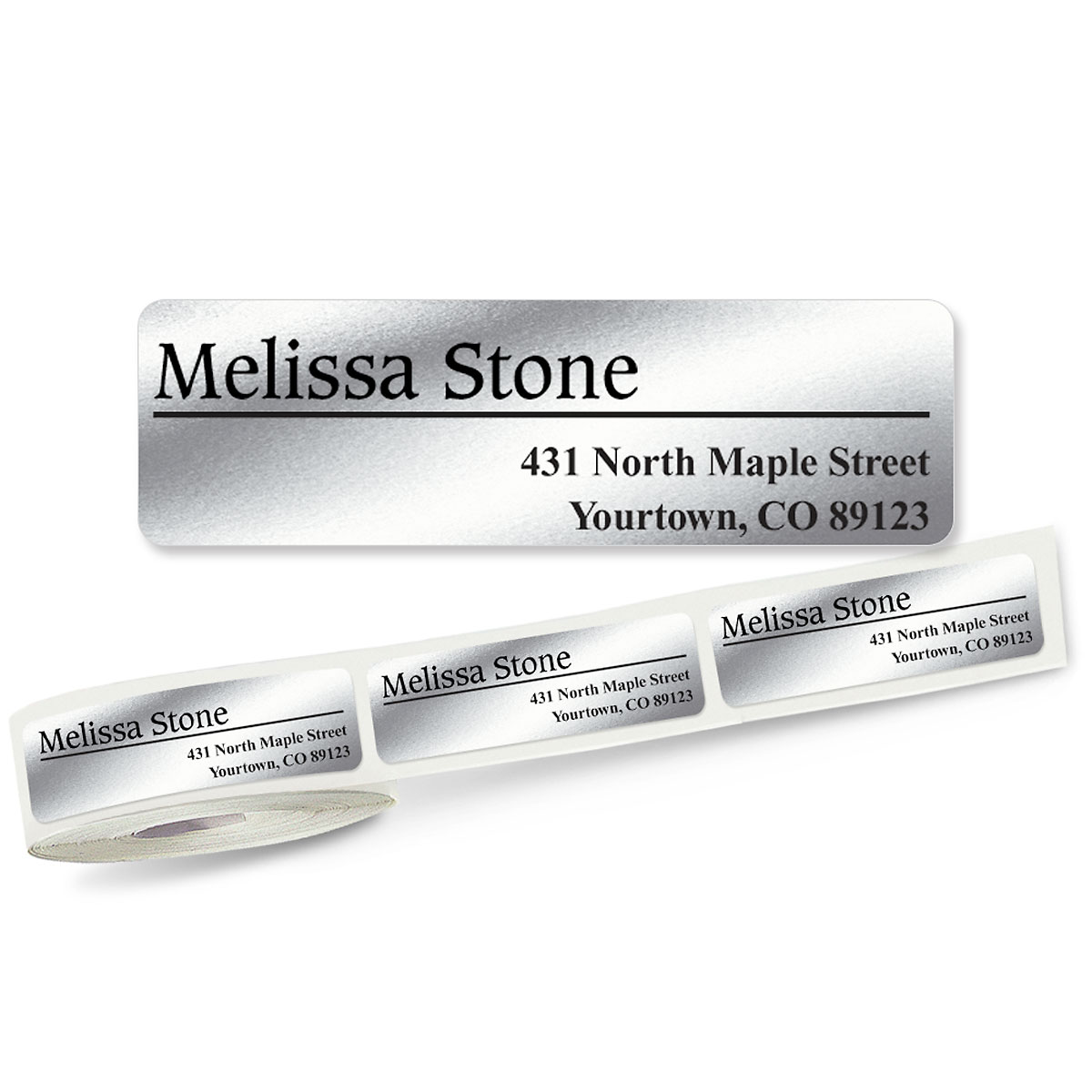Rolled Address Label - Silver - 31597LB | Current Catalog