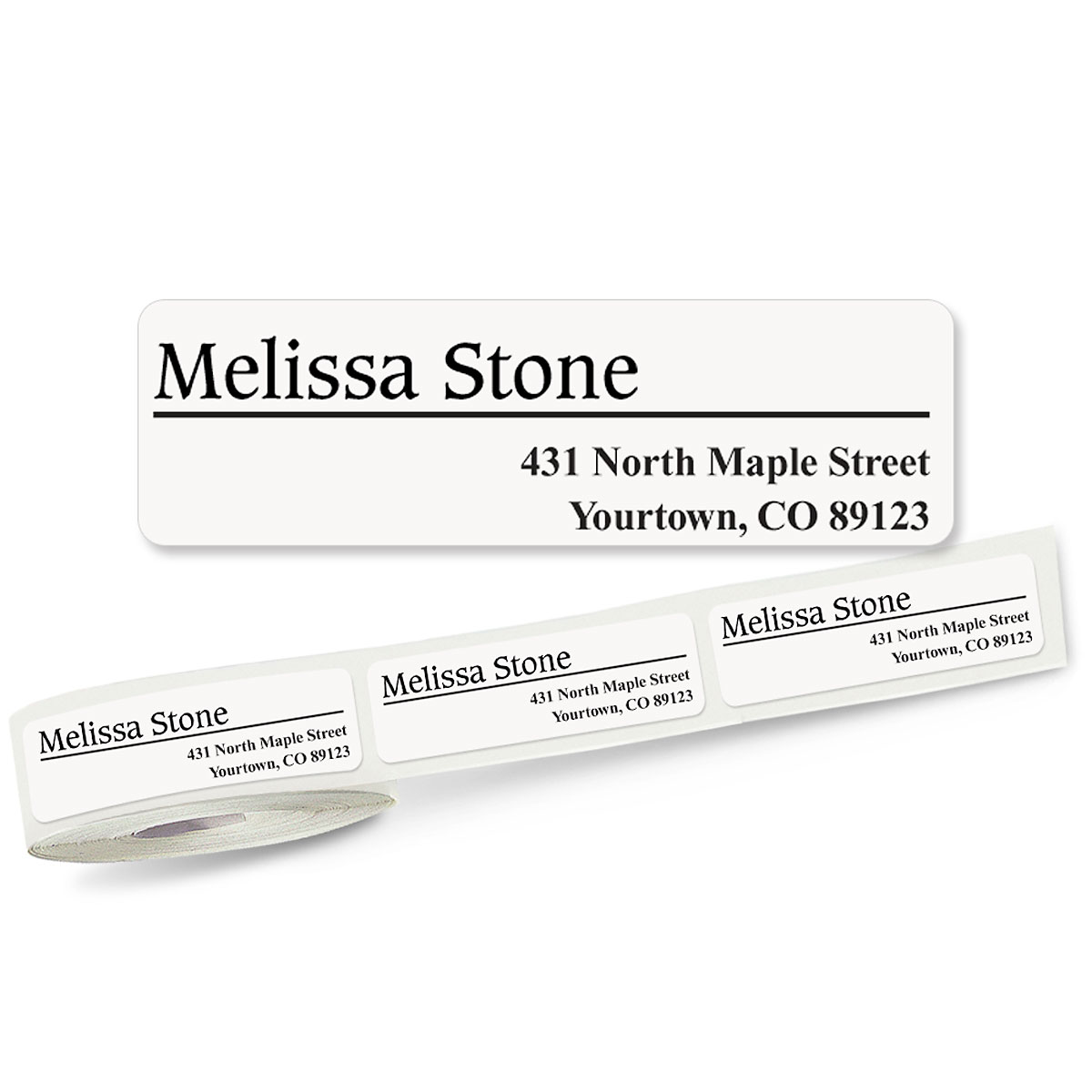 Rolled Address Label - White - 31597SA | Current Catalog