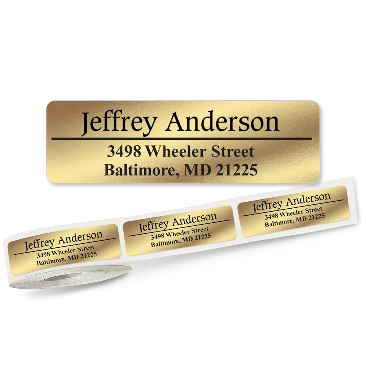 Rolled Address Label - Gold - 31602LC | Current Catalog