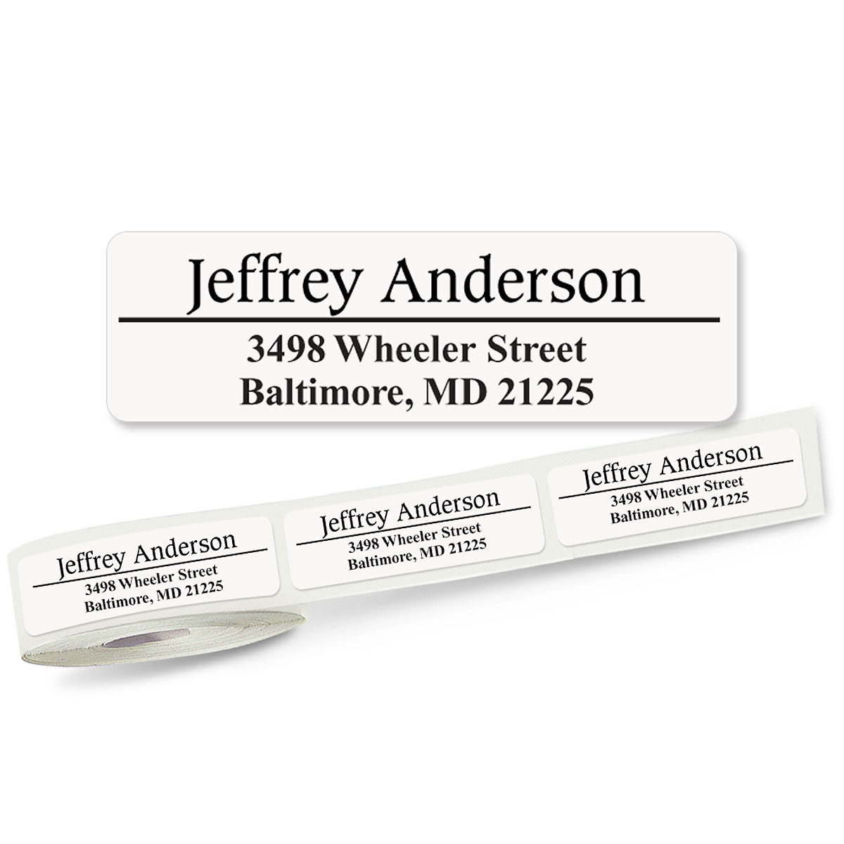 Rolled Address Label - White - 31602SA | Current Catalog