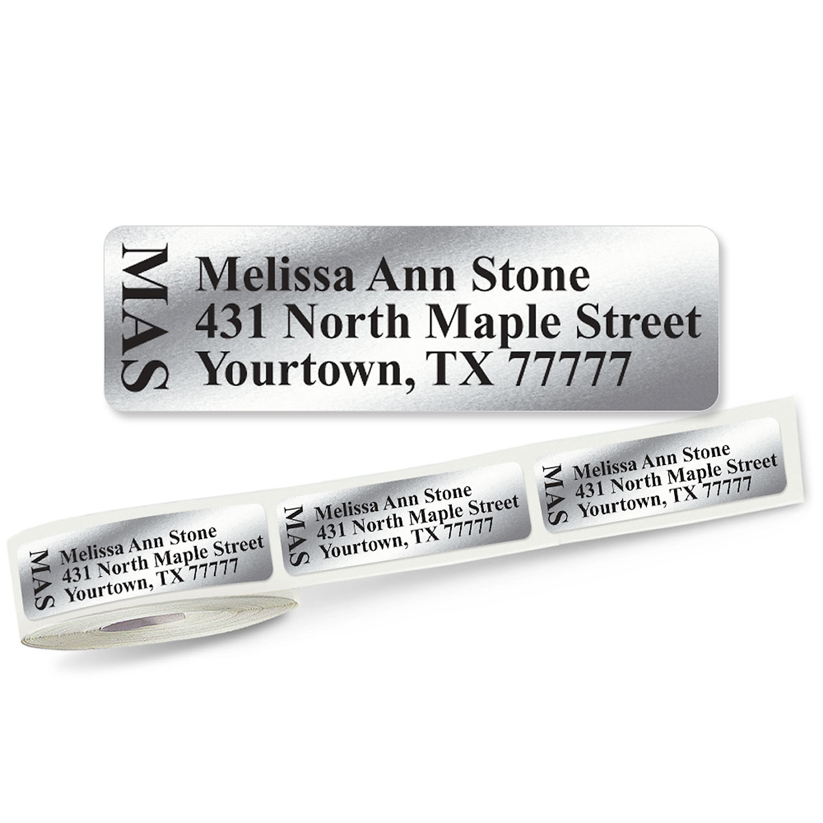 Unique Monogram Rolled Address Labels | Current Catalog
