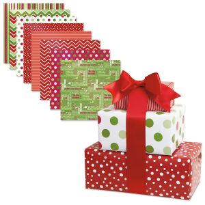 Christmas Flat Wrapping Paper, Folded Wrap | Current Catalog