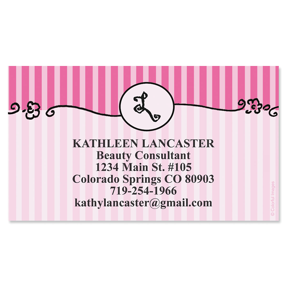 Parisian Initial Designer Business Cards | Current Catalog