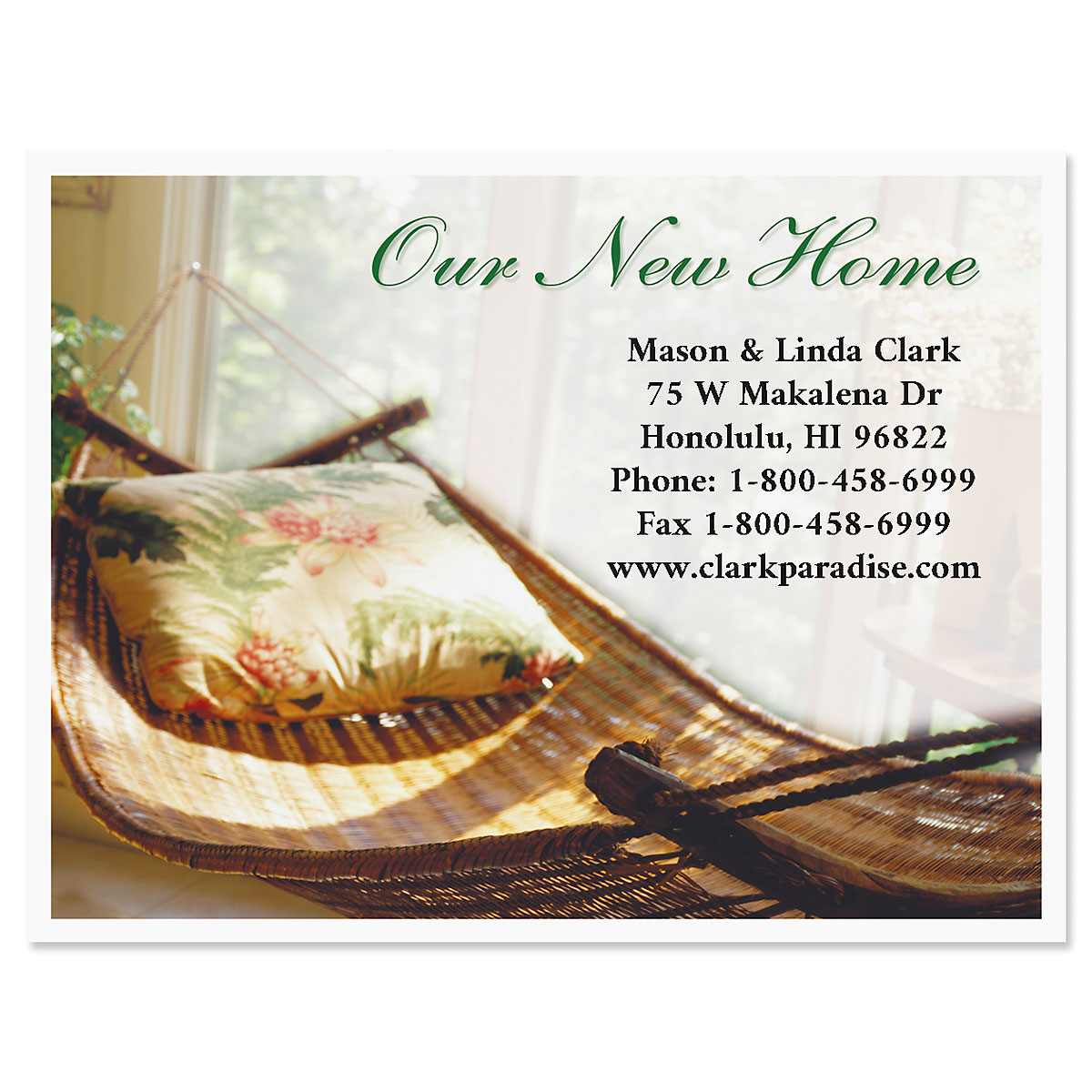 Relax New Address Postcards | Current Catalog