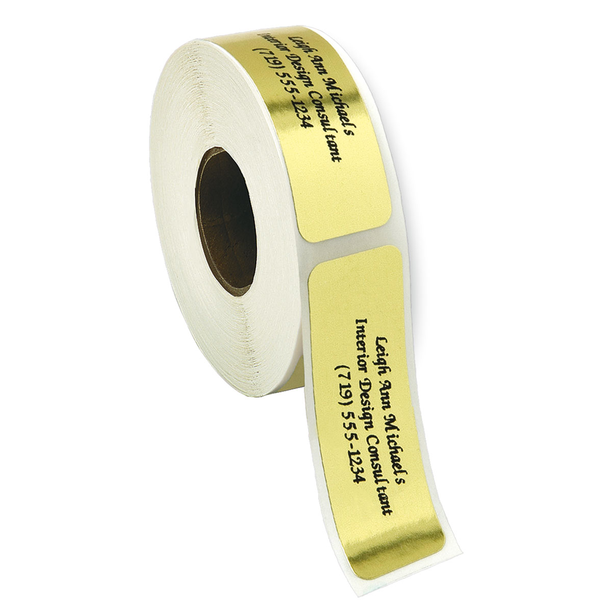 Rolled Address Labels - Gold Foil - 470470B | Current Catalog