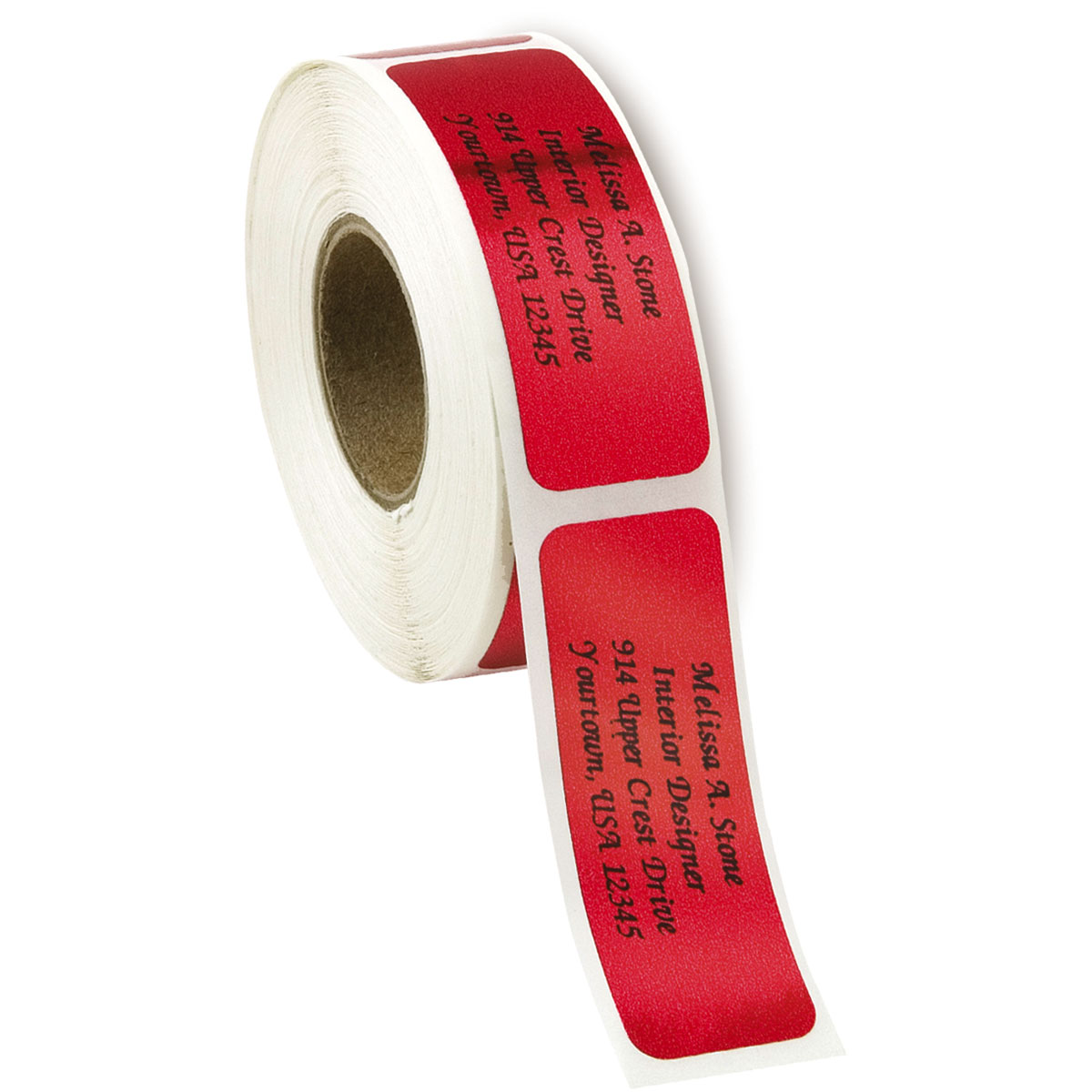 Rolled Address Labels - Red Foil - 470470M | Current Catalog