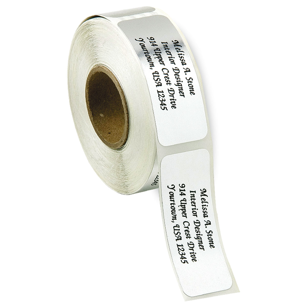 Rolled Address Labels - Silver Foil - 470470I | Current Catalog