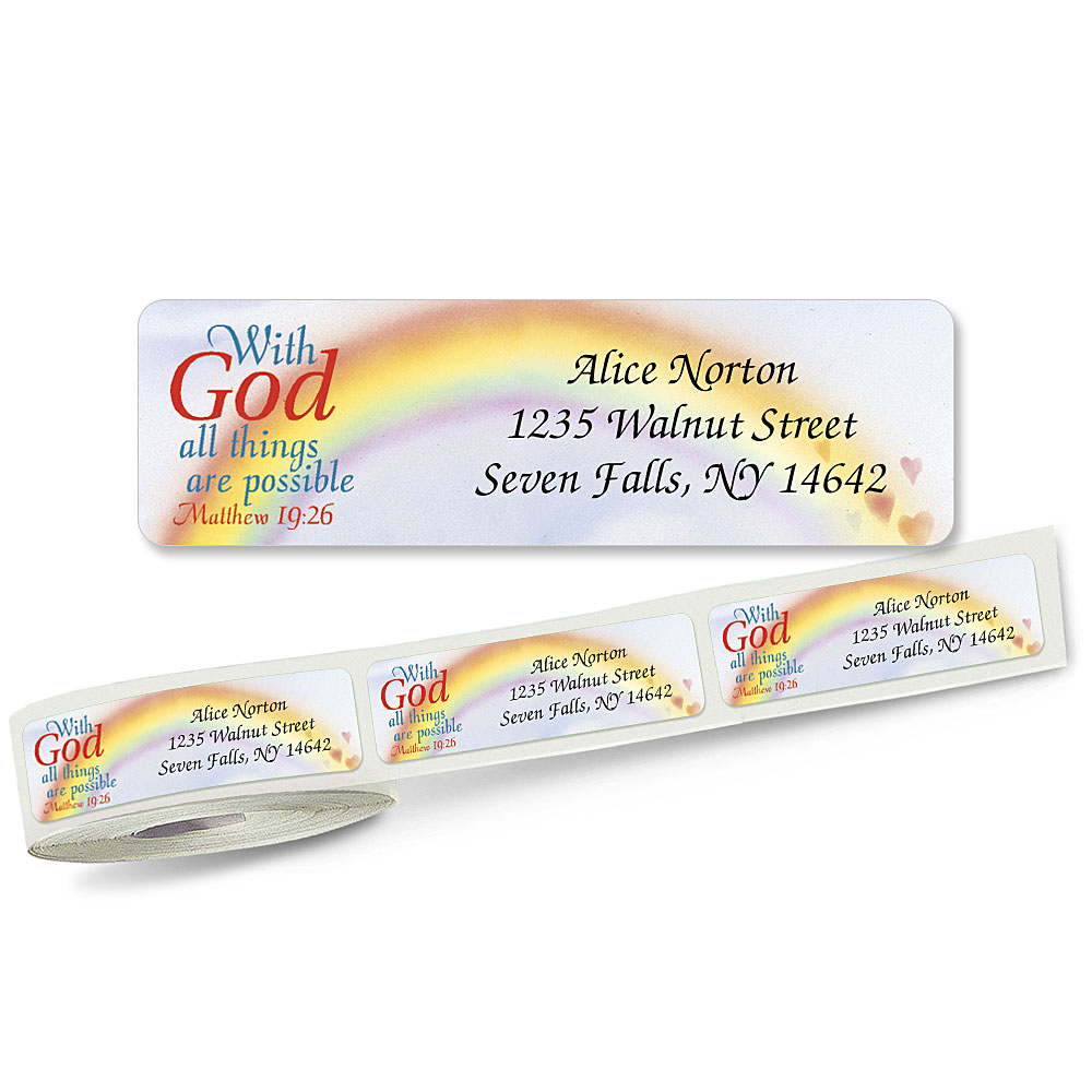 Scripture Rolled Address Labels | Current Catalog
