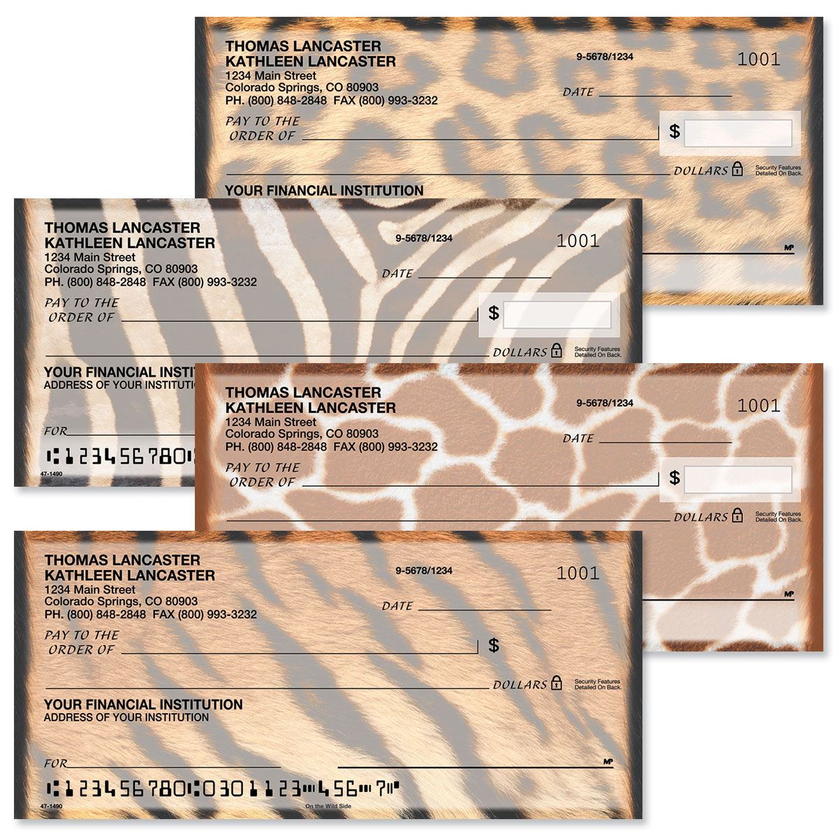 On The Wild Side Checks | Current Catalog