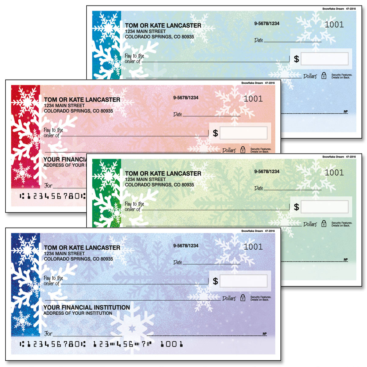 Snowflake Dream Premium Checks | Current Catalog