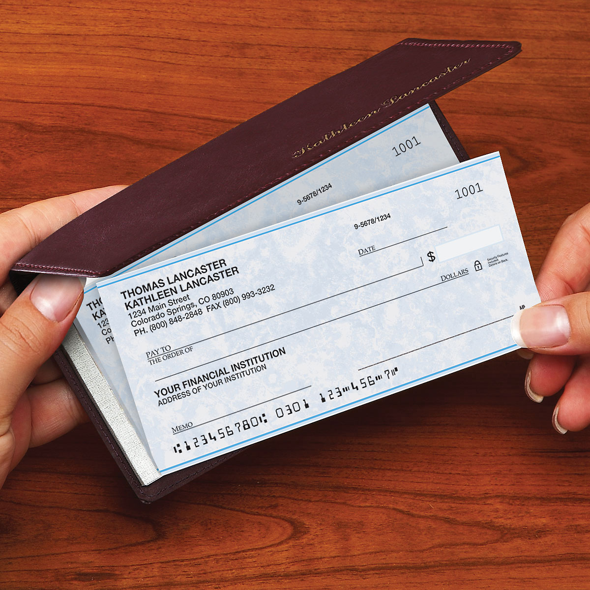 Security Blue Side-Tear Checks | Current Catalog