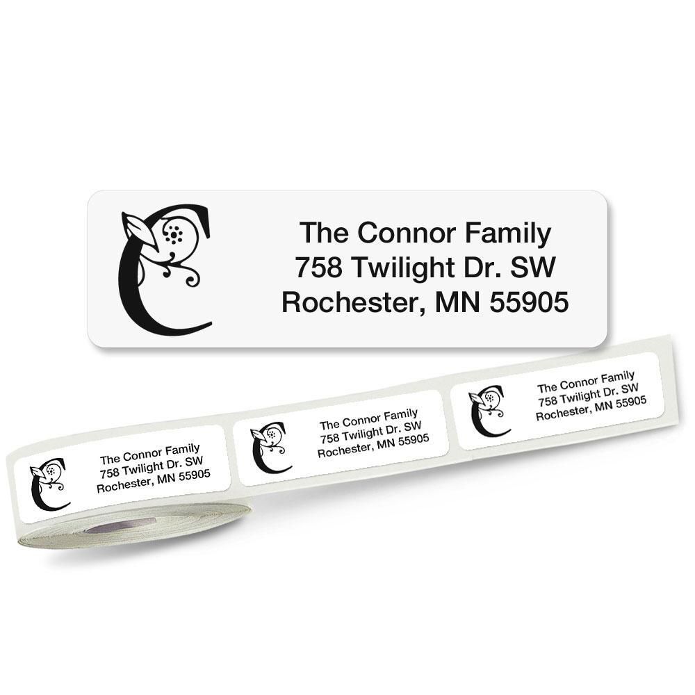 Formal Initial Rolled Address Labels | Current Catalog