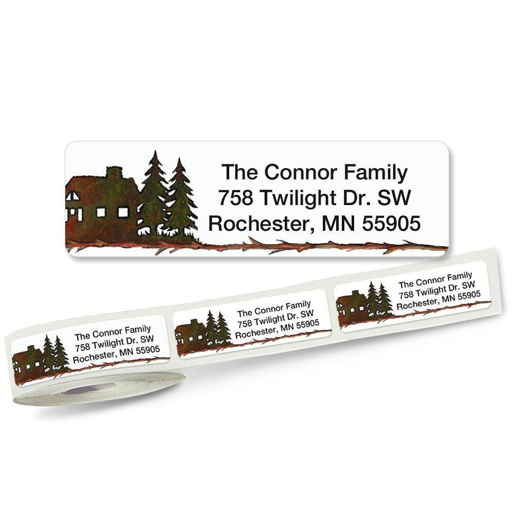 Country Lodge Rolled Address Labels | Current Catalog