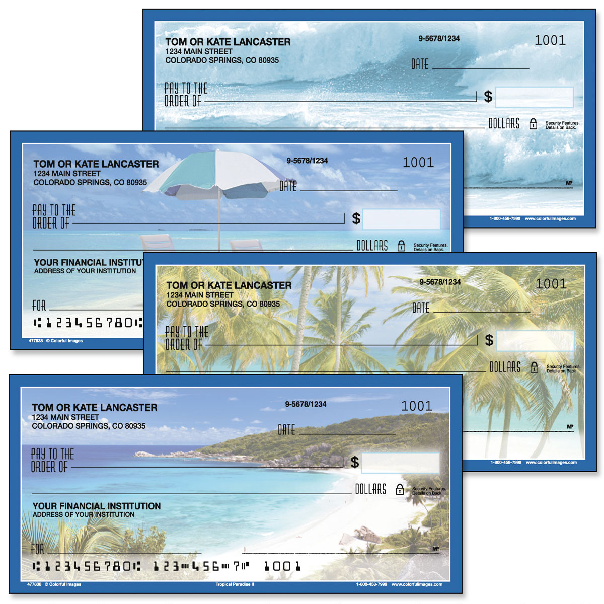 Tropical Paradise II Checks Set | Current Catalog