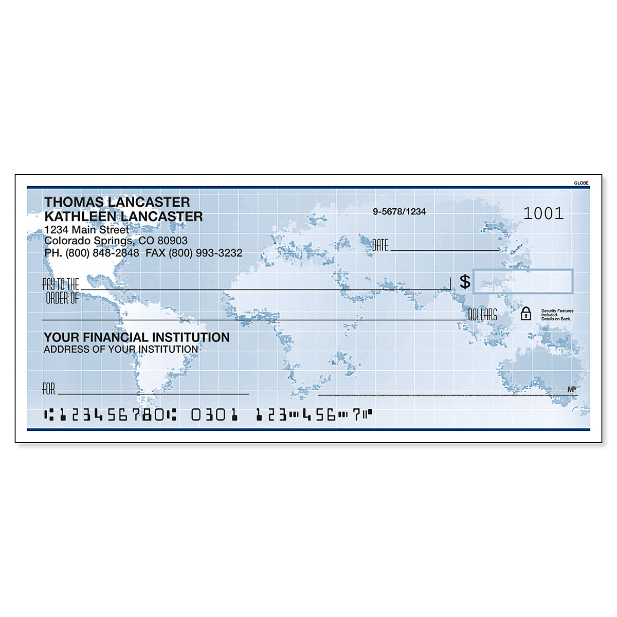 Globe Checks | Current Catalog