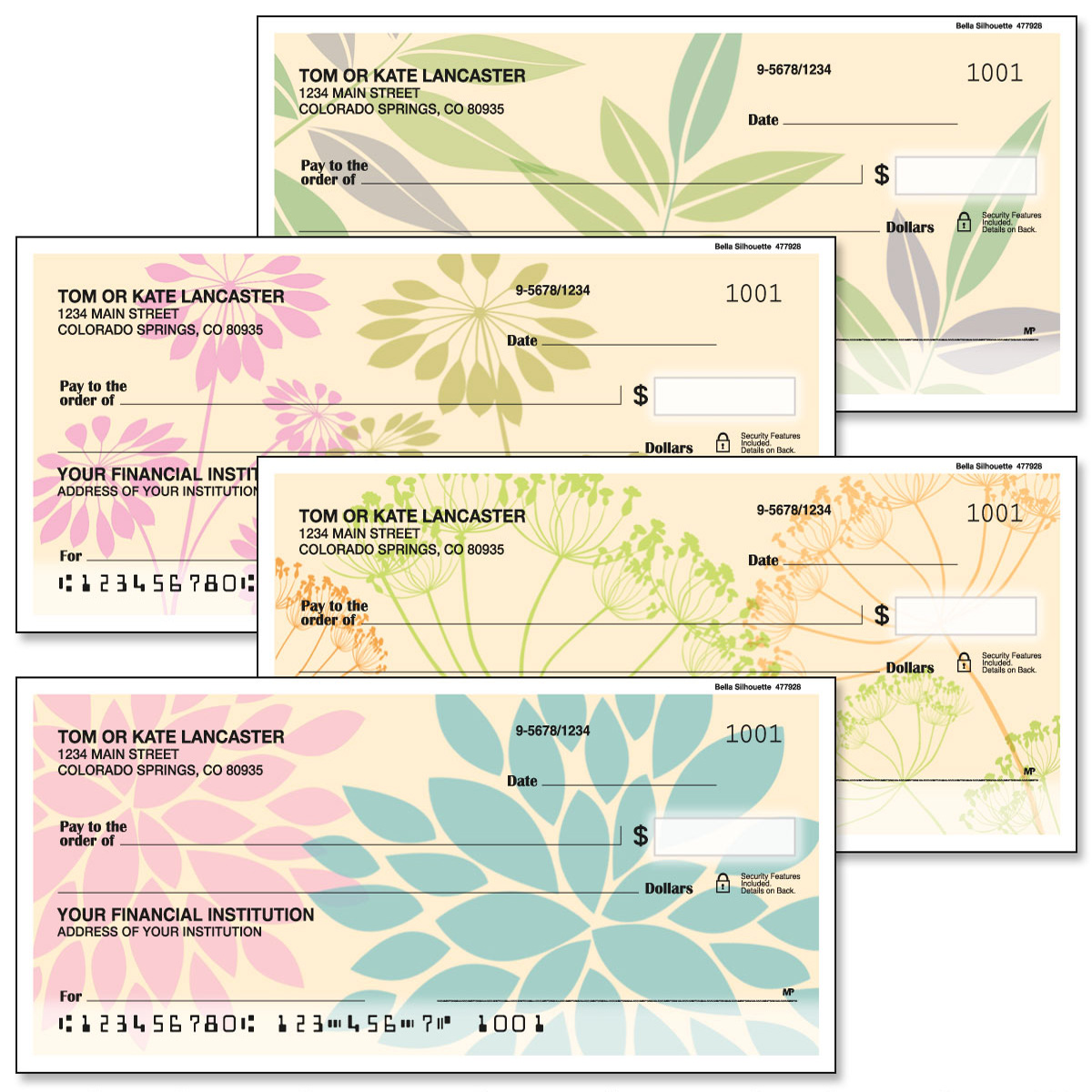 Bella Silhouette Duplicate Checks | Current Catalog