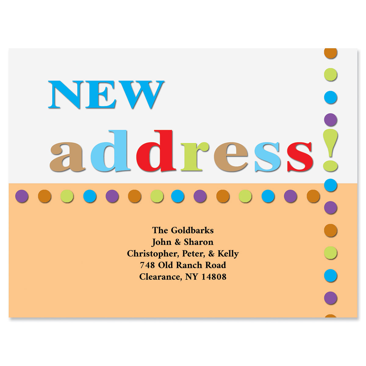 New Address! New Address Postcards | Current Catalog