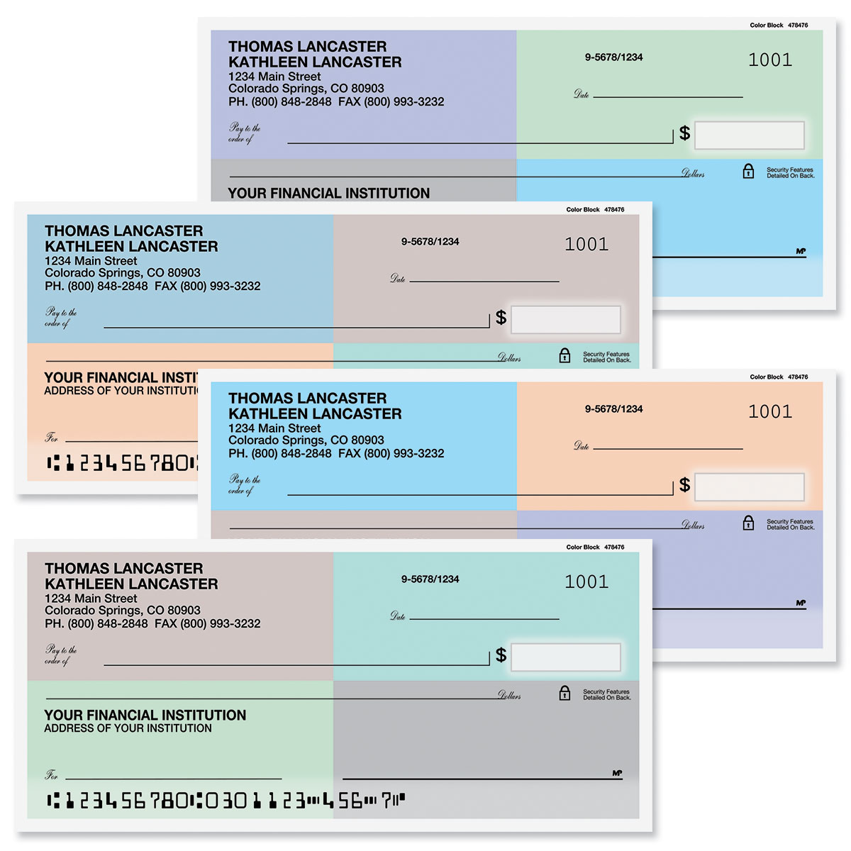 Simple yet bold, alternating color blocks are the background to this ...