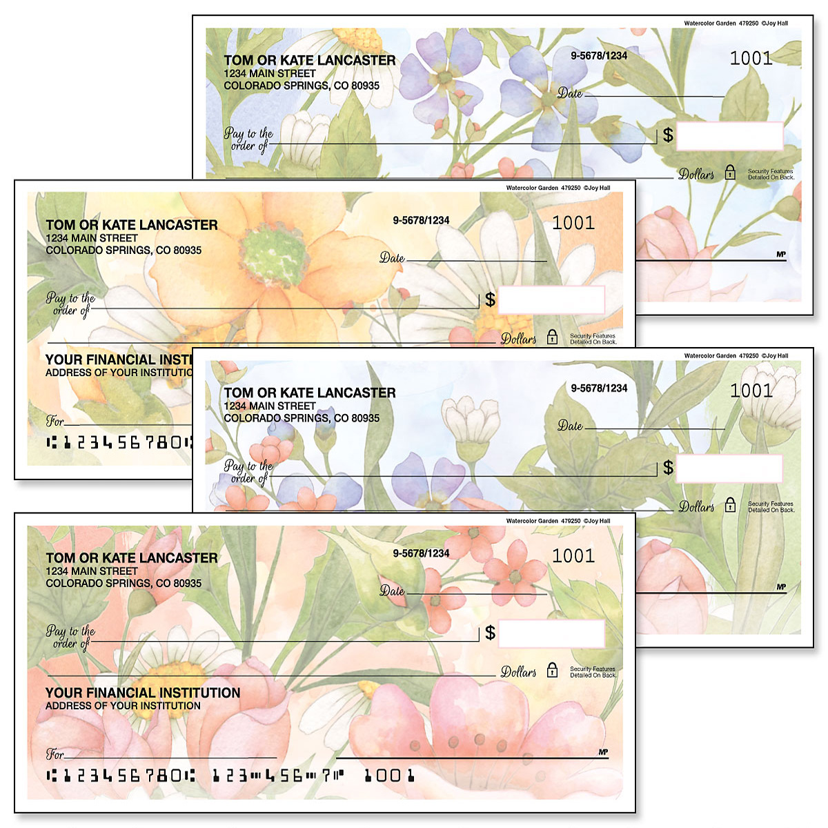 Watercolor Garden Checks | Current Catalog