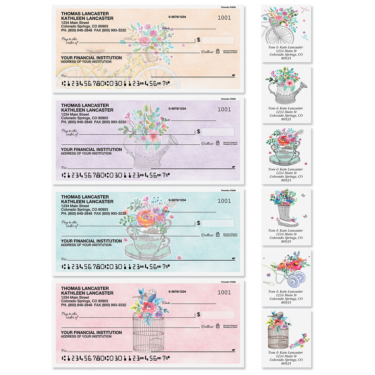 Prismatic Single Checks with Matching Labels | Current Catalog