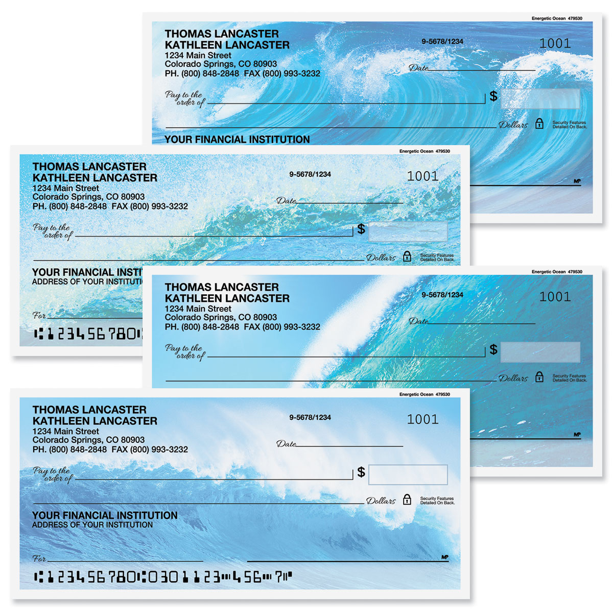 Energetic Ocean Checks | Current Catalog