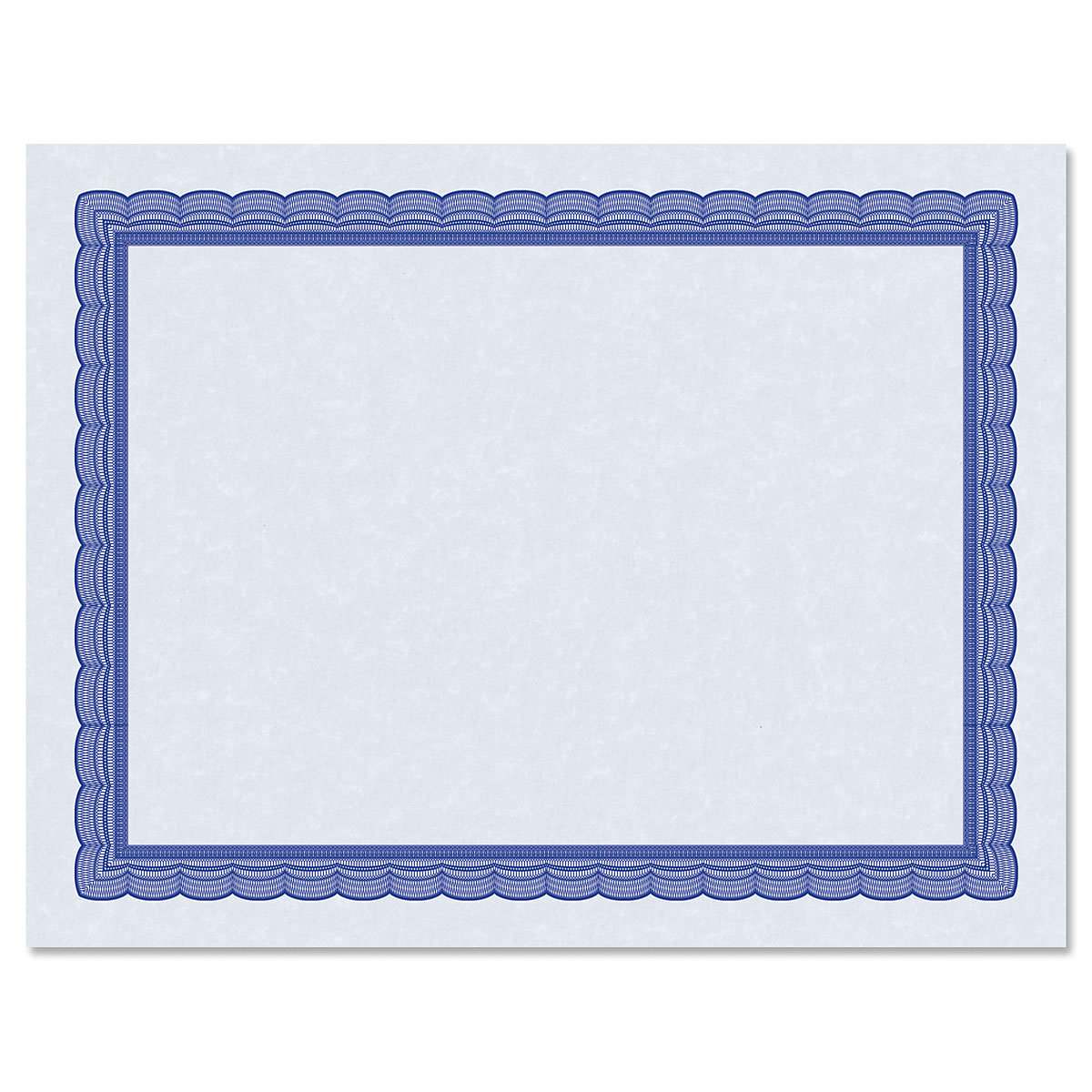 Executive Blue Certificate on Blue Parchment - Set of 100 | Current Catalog